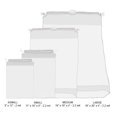 Clear Plastic Drawstring Bags | MWS